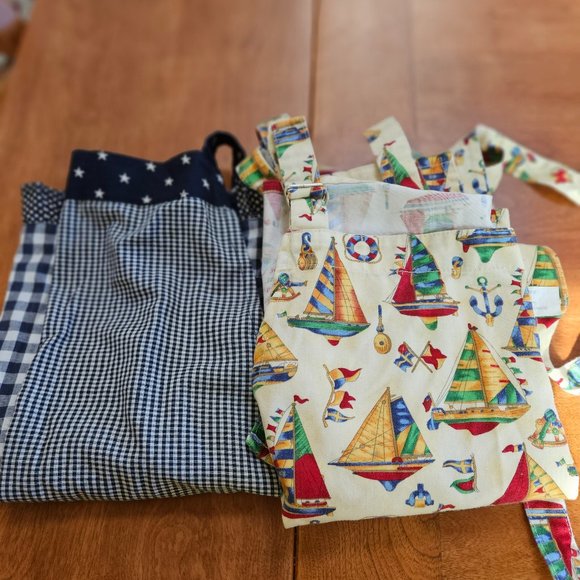 Pier 1 | Kitchen | Two Aprons One With Sailboat Motif And The Other ...